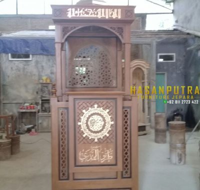 Jual Mimbar Masjid Kubah Custom Desain - Mimbar Masjid Modern