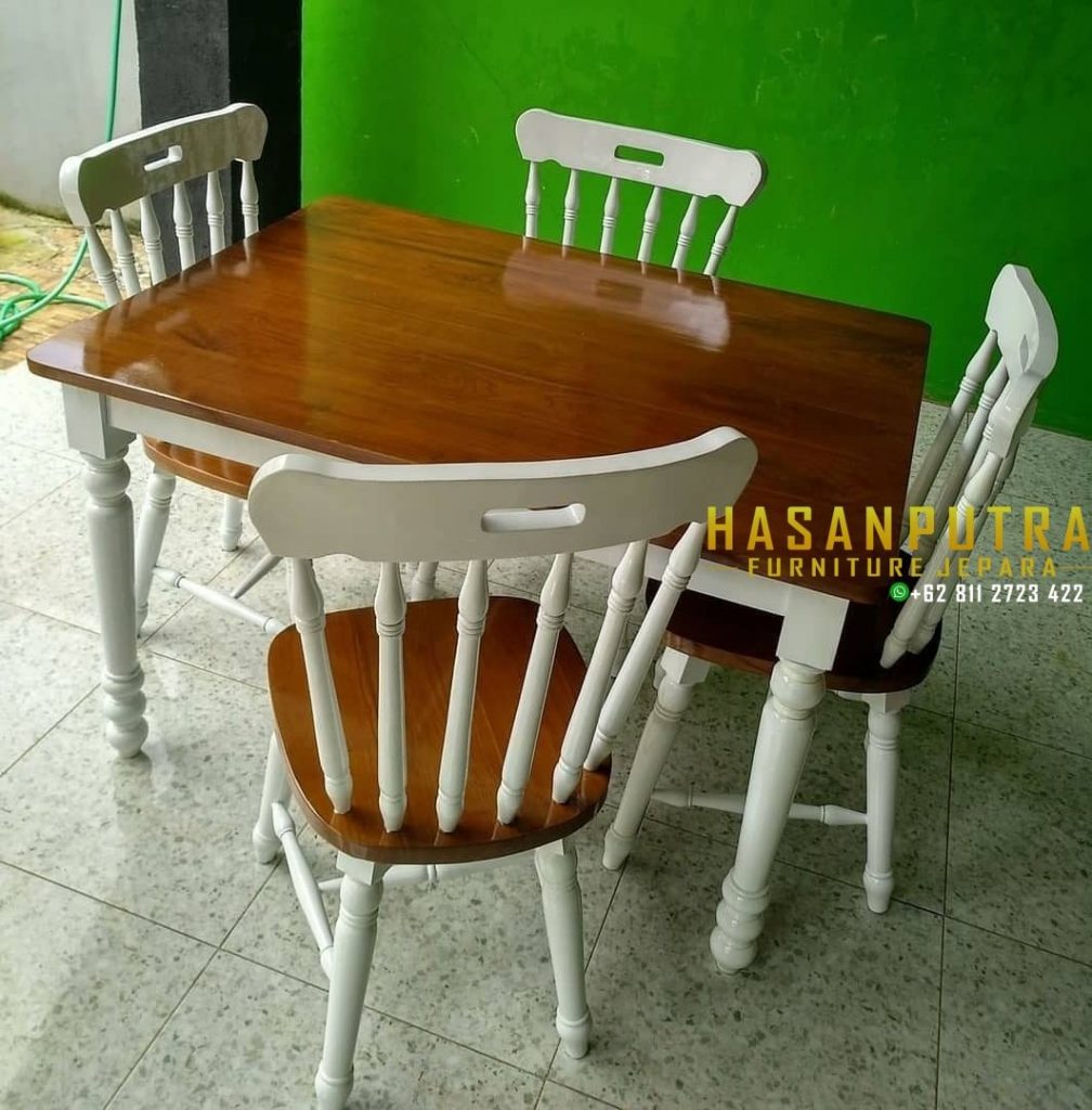 Meja Makan Minimalis Vintage - Set Meja Makan Minimalis Retro Terbaru